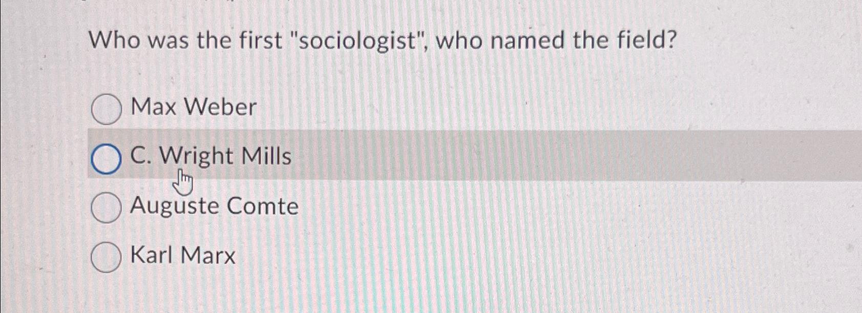 Solved Who was the first "sociologist", who named the | Chegg.com