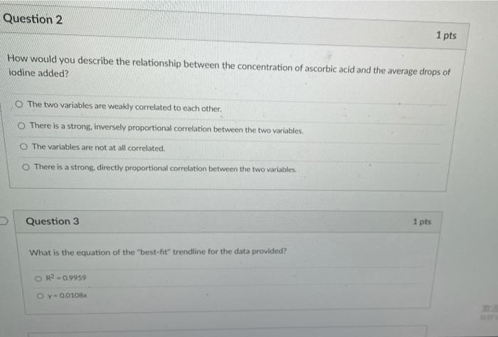 Solved Part A: Ascorbic Acid Reference Solutions The purpose | Chegg.com
