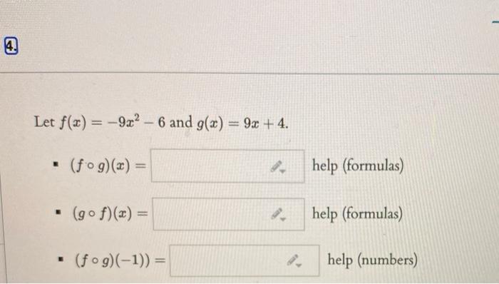 Solved Let f(x) = x2 - 4x and g(x) = 5 - 22. . (f+g)(5) = | Chegg.com