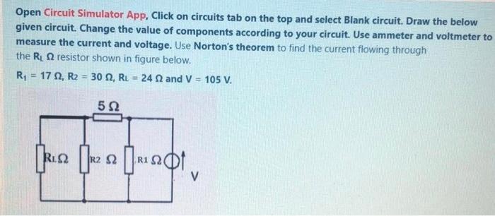 Solved Open Circuit Simulator App. Click on circuits tab on | Chegg.com