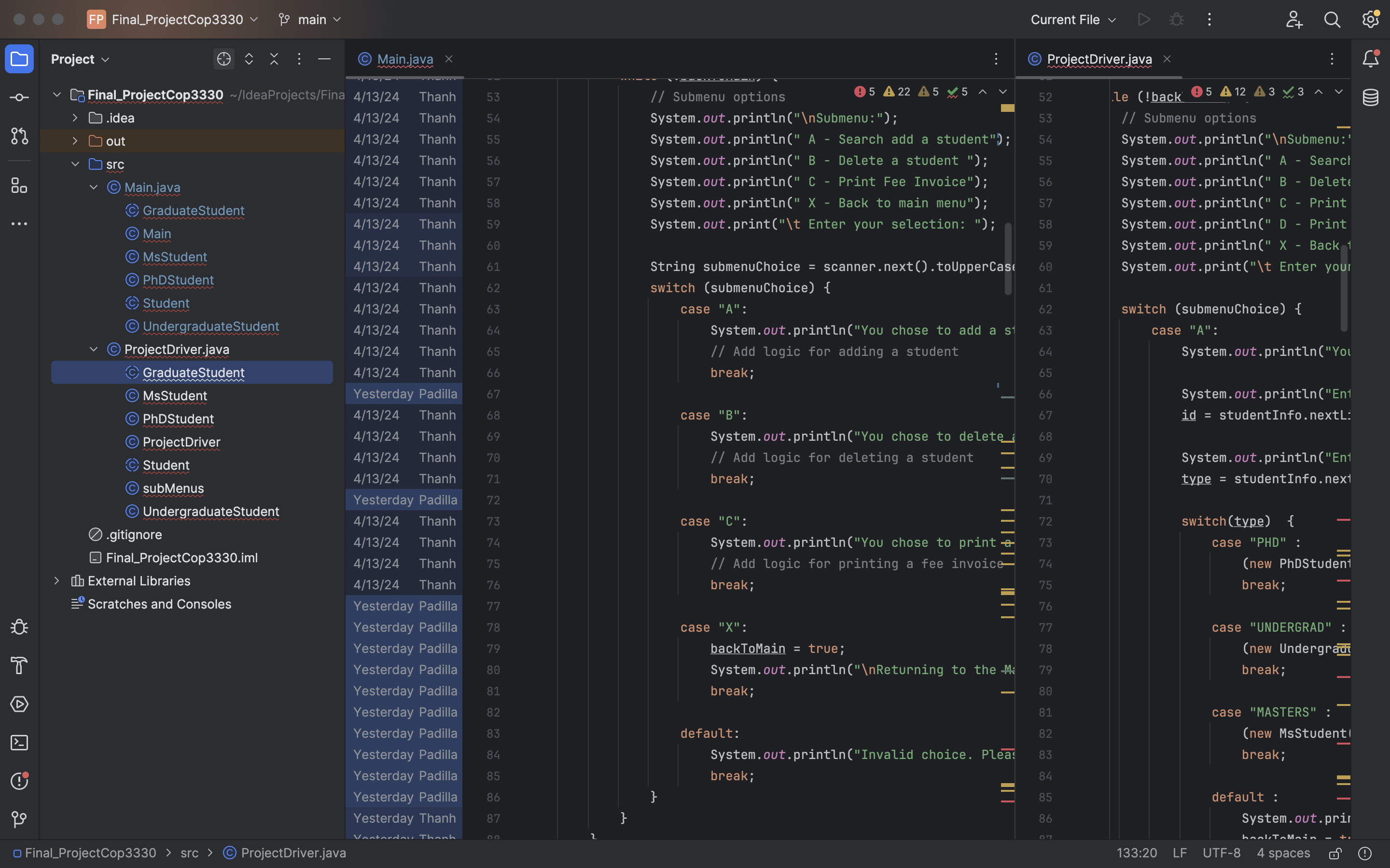 Solved i've just started using Git, and we have a project | Chegg.com