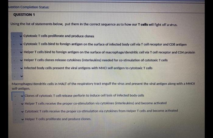 Solved uestion Completion Status: QUESTION 1 Using the list | Chegg.com