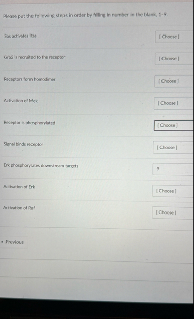 Solved Please put the following steps in order by filling in | Chegg.com