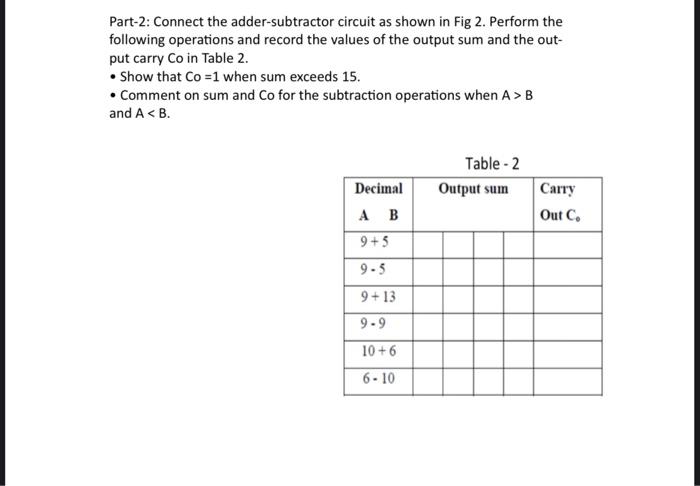 Part -3: Use IC7485 to compare the following two 4 | Chegg.com