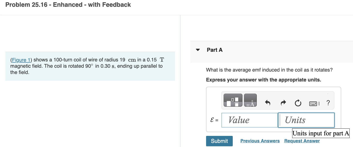 Solved Problem 25.16 - ﻿Enhanced - ﻿with Feedback(Figure 1) | Chegg.com