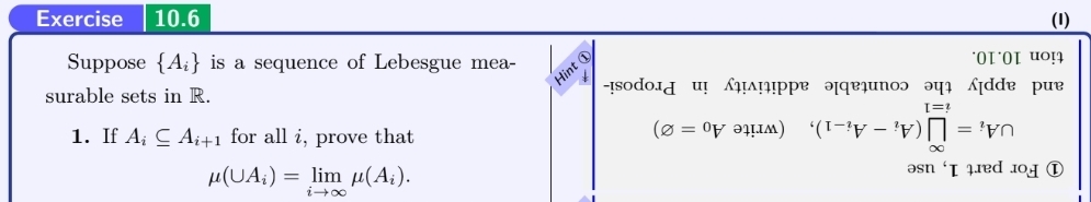 Solved Exercise 10.6Suppose {A} ﻿is a sequence of Lebesgue | Chegg.com