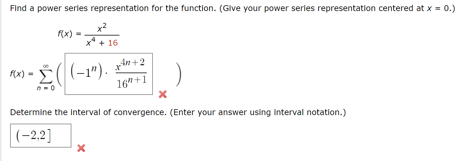 Solved Find a power series representation for the function. | Chegg.com