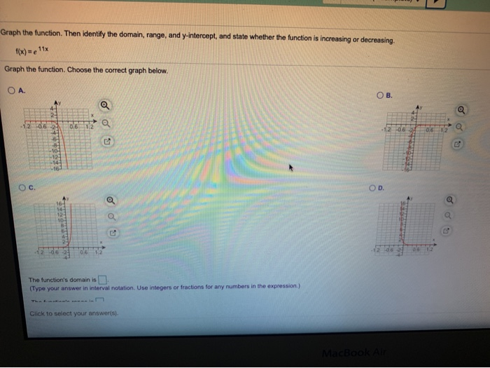 Solved Graph the function. Then identify the domain, range, | Chegg.com