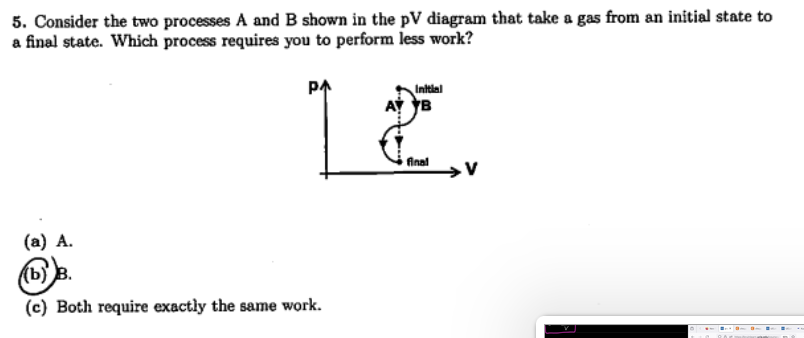 Solved Consider the two processes A and B ﻿shown in the pV | Chegg.com
