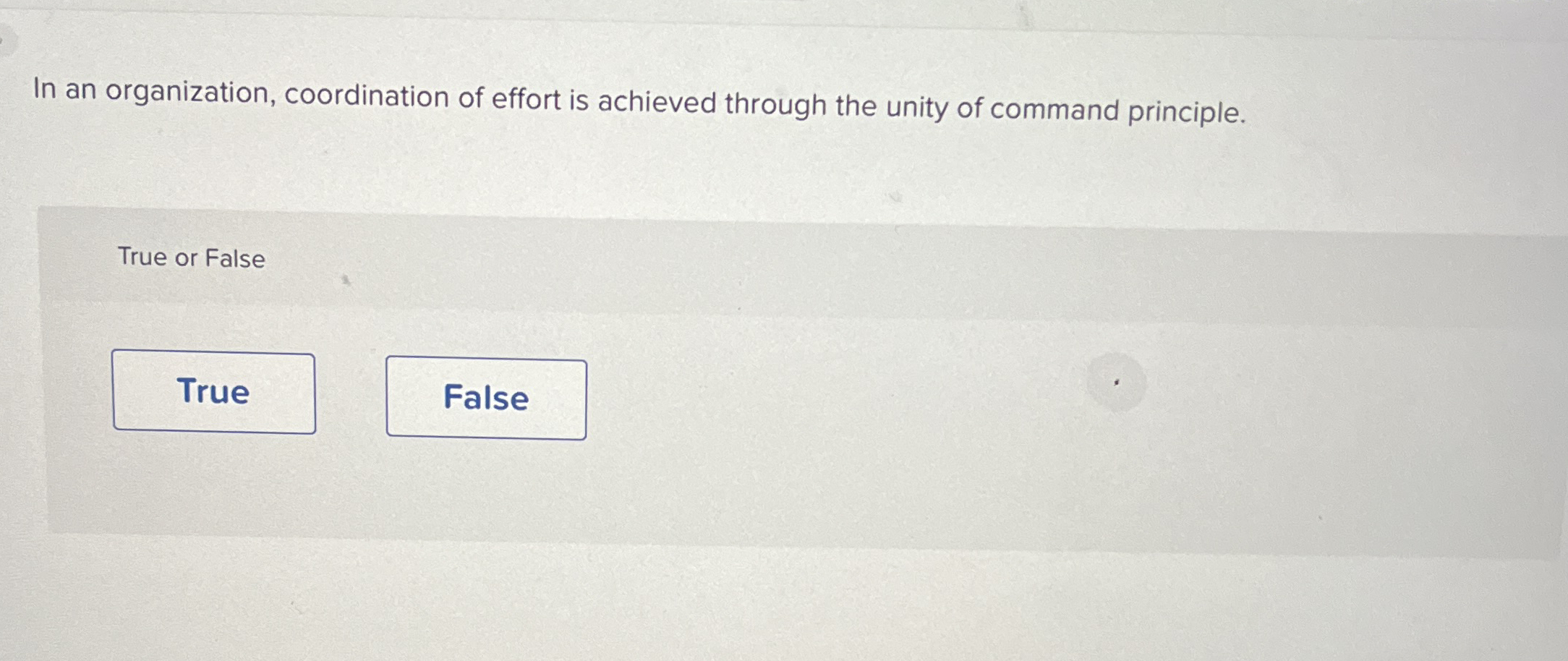 Solved In an organization, coordination of effort is | Chegg.com