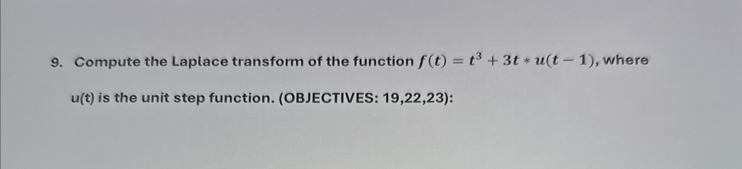 Solved Compute the Laplace transform of the function | Chegg.com