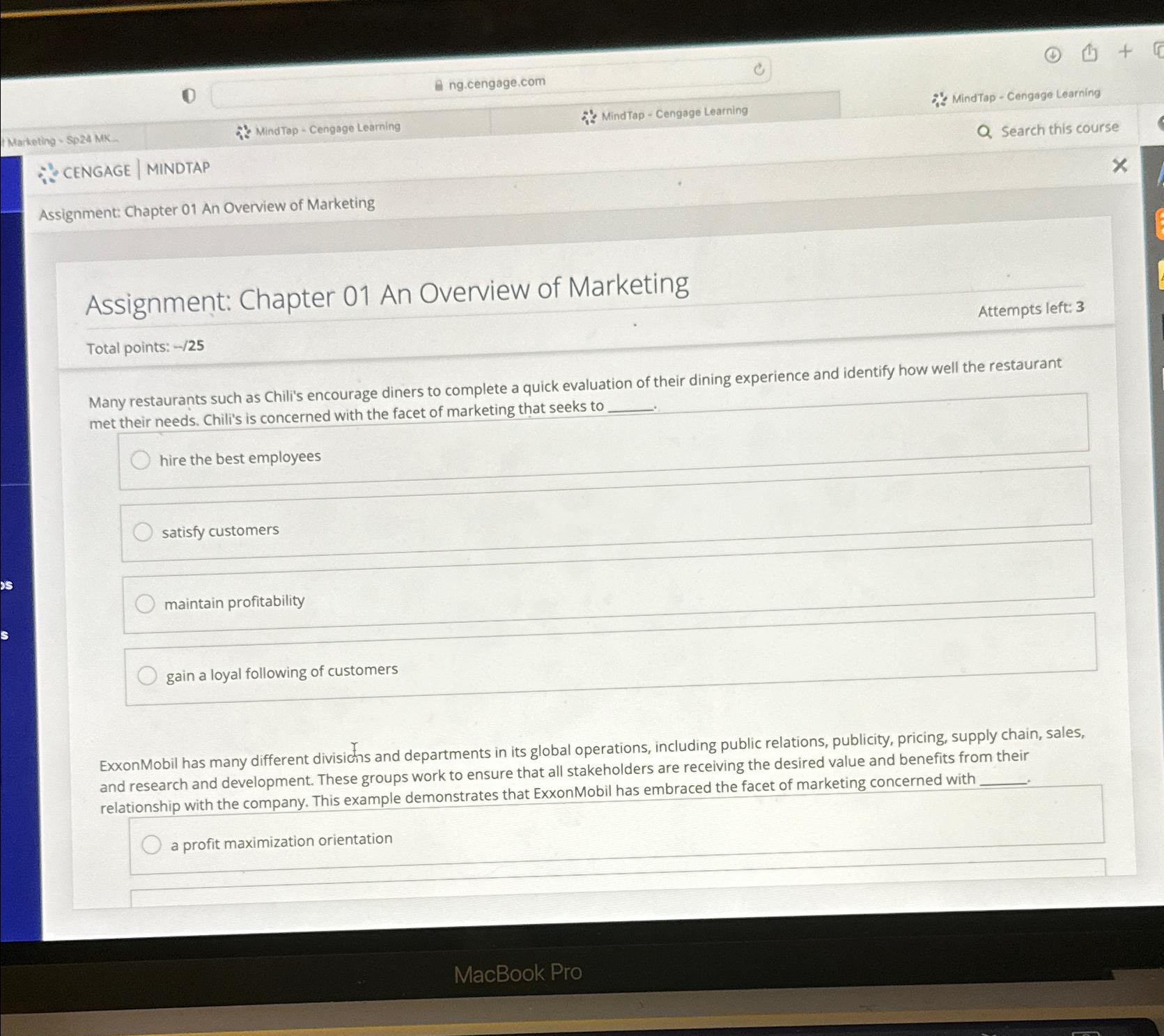Solved Assignment: Chapter 01 ﻿An Overview of | Chegg.com
