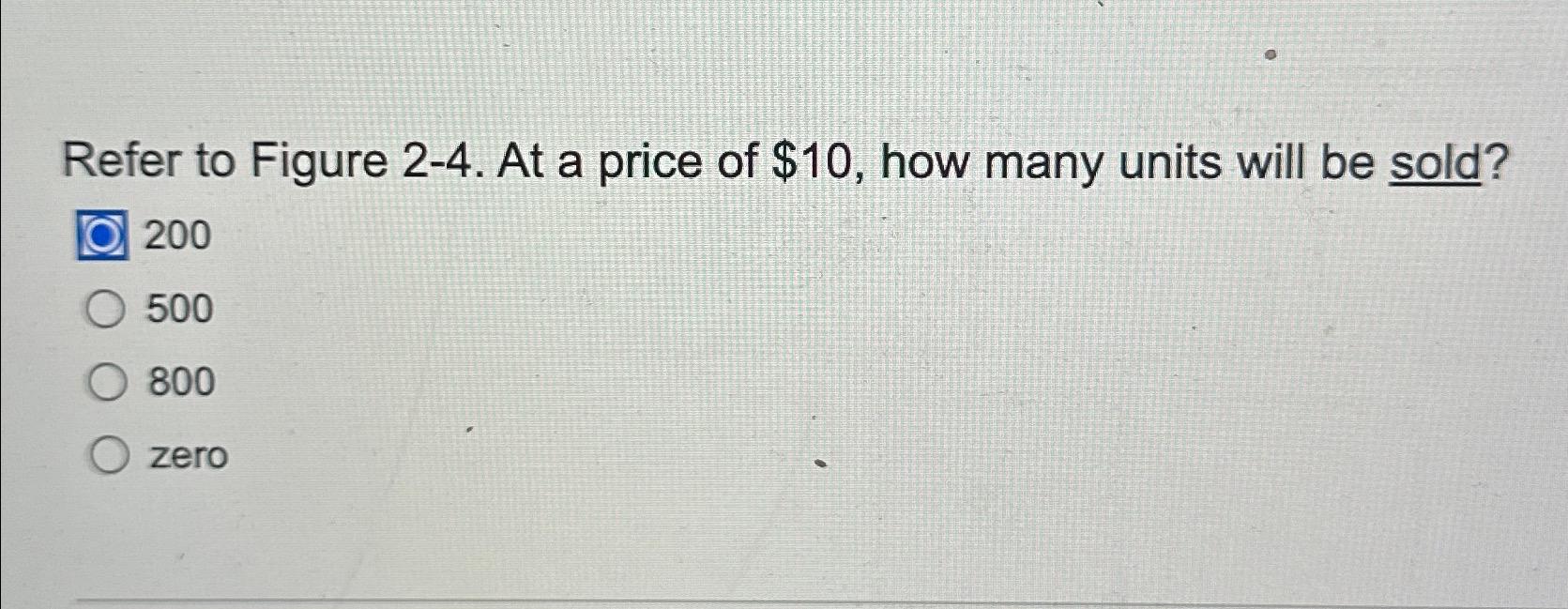 Solved Refer to Figure 2-4. ﻿At a price of $10, ﻿how many | Chegg.com