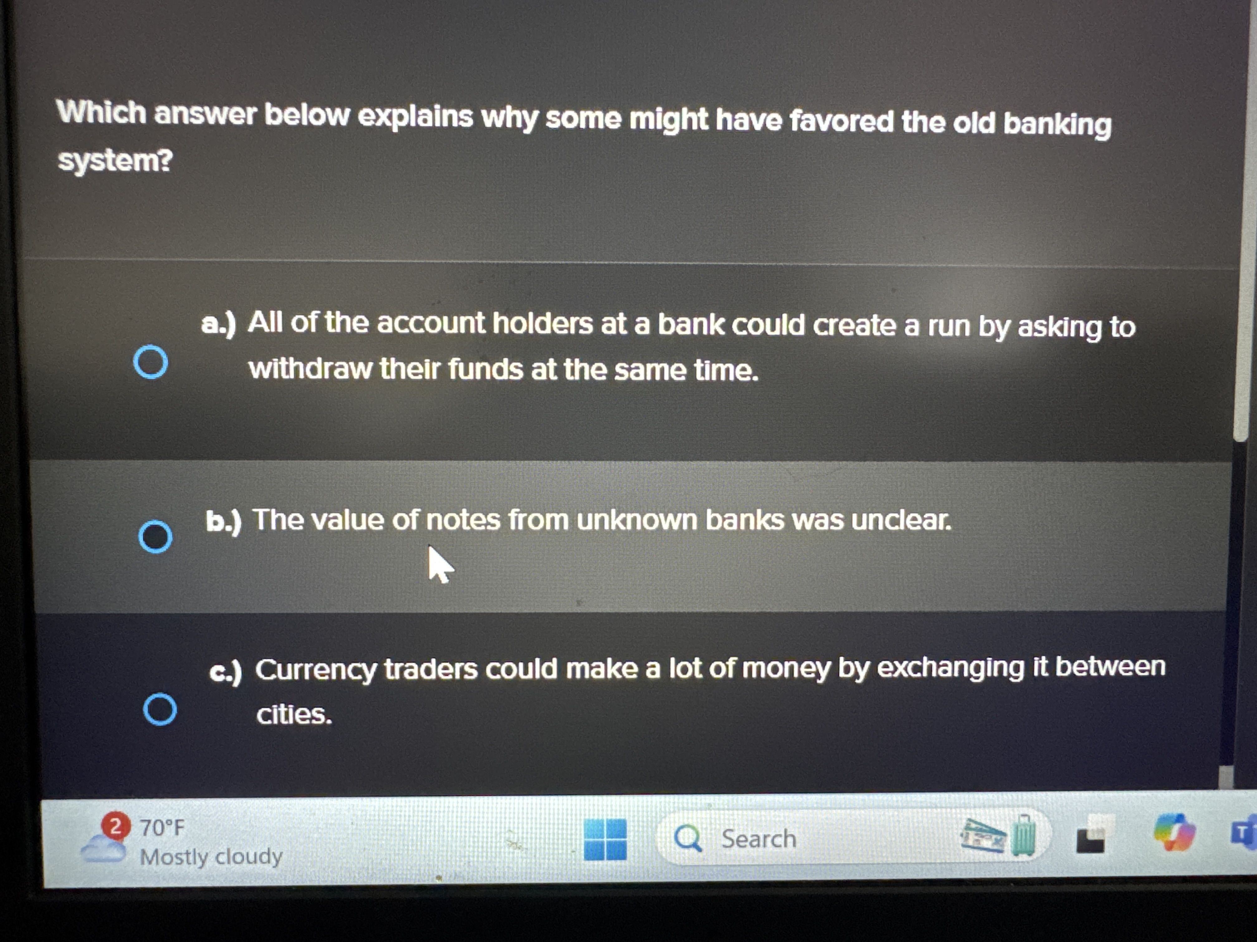 Solved Which answer below explains why some might have | Chegg.com
