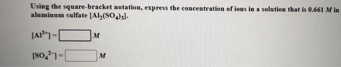 Solved Using the square-bracket notation, express the | Chegg.com