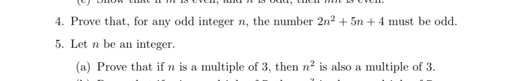 Solved Prove that, for any odd integer n, ﻿the number | Chegg.com