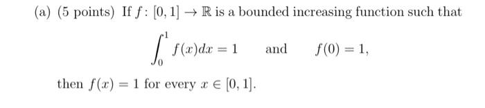 Solved AnalysisProve the statement or find a counterexample | Chegg.com