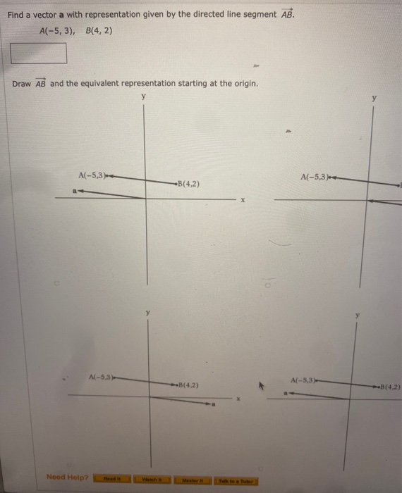 Solved Find a vector a with representation given by the | Chegg.com