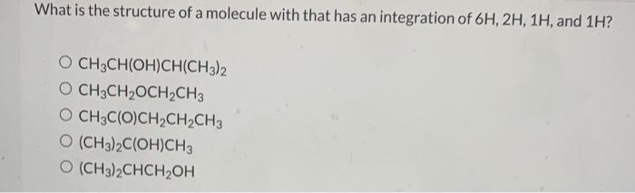 Solved What is the structure of a molecule with that has an | Chegg.com