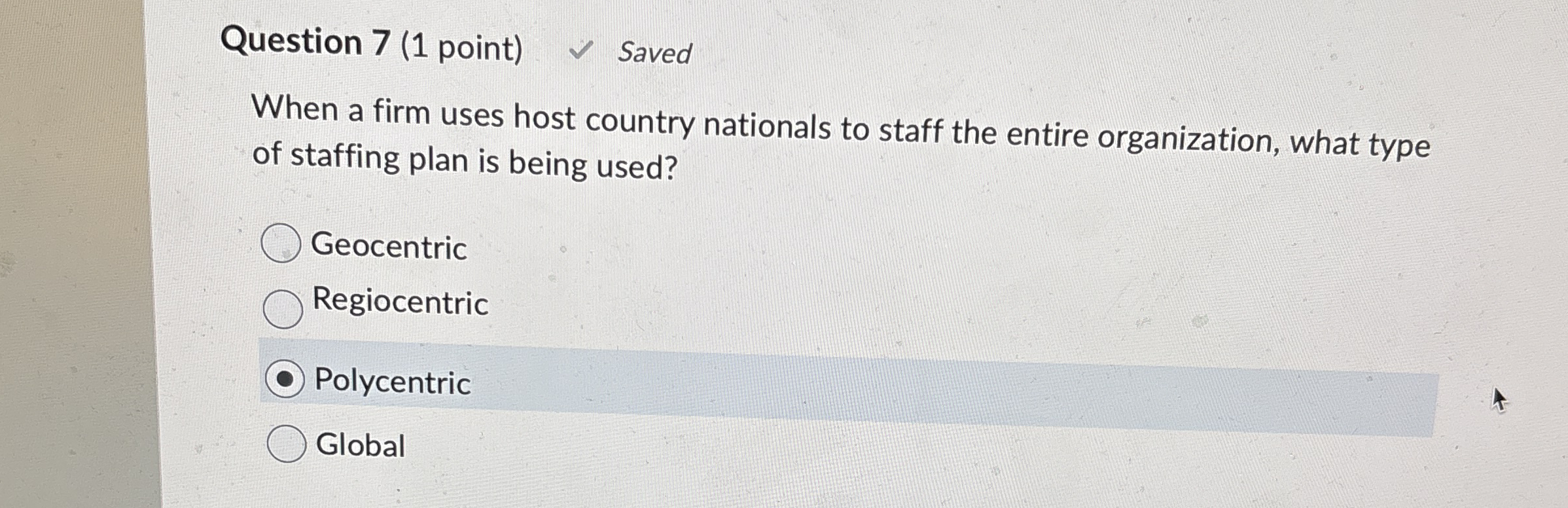 Solved Question 7 (1 ﻿point) ﻿SavedWhen a firm uses host | Chegg.com
