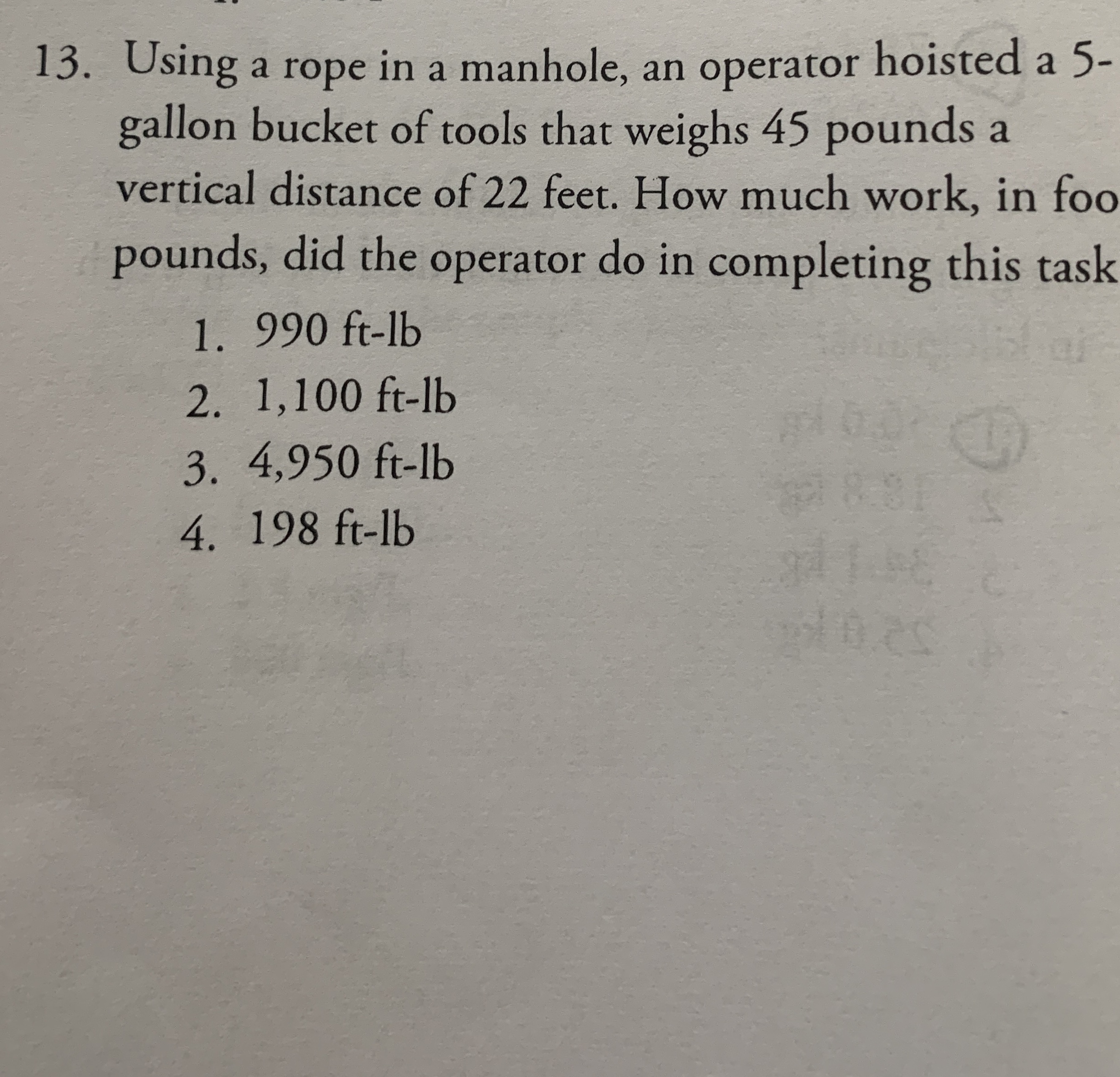 Solved Using a rope in a manhole, an operator hoisted a | Chegg.com