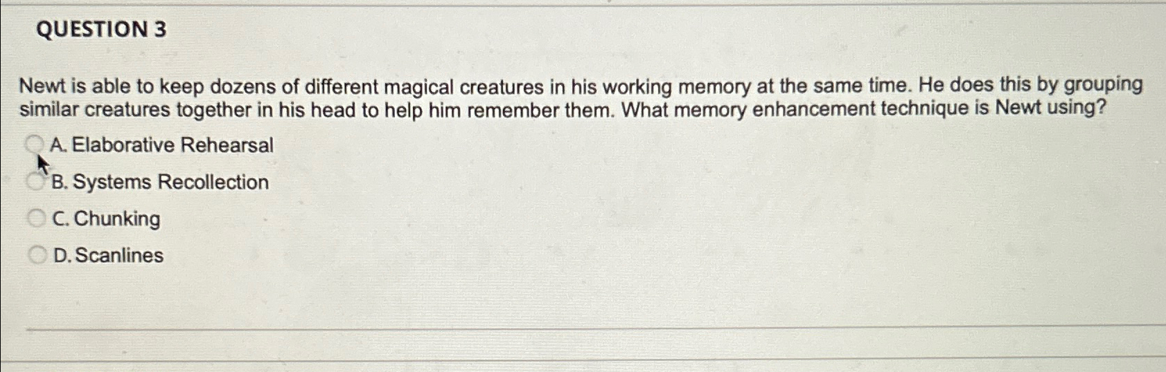 Solved QUESTION 3Newt is able to keep dozens of different | Chegg.com