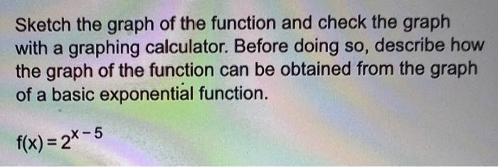 Solved Sketch the graph of the function and check the graph | Chegg.com