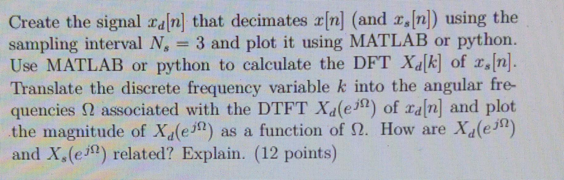 Consider the signal | Chegg.com