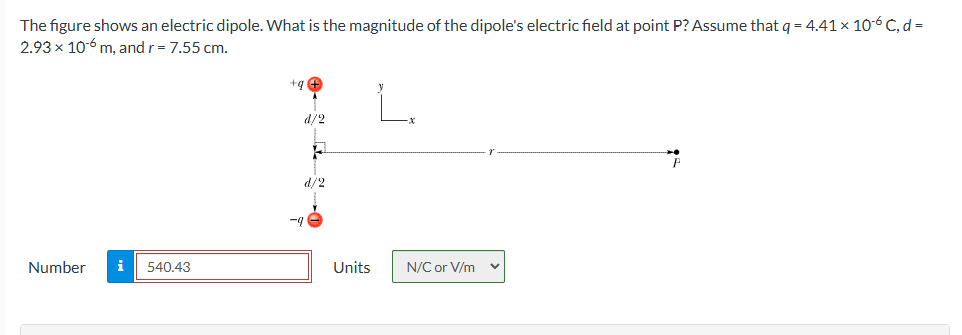 Solved The figure shows an ﻿electric dipole. What is ﻿the | Chegg.com