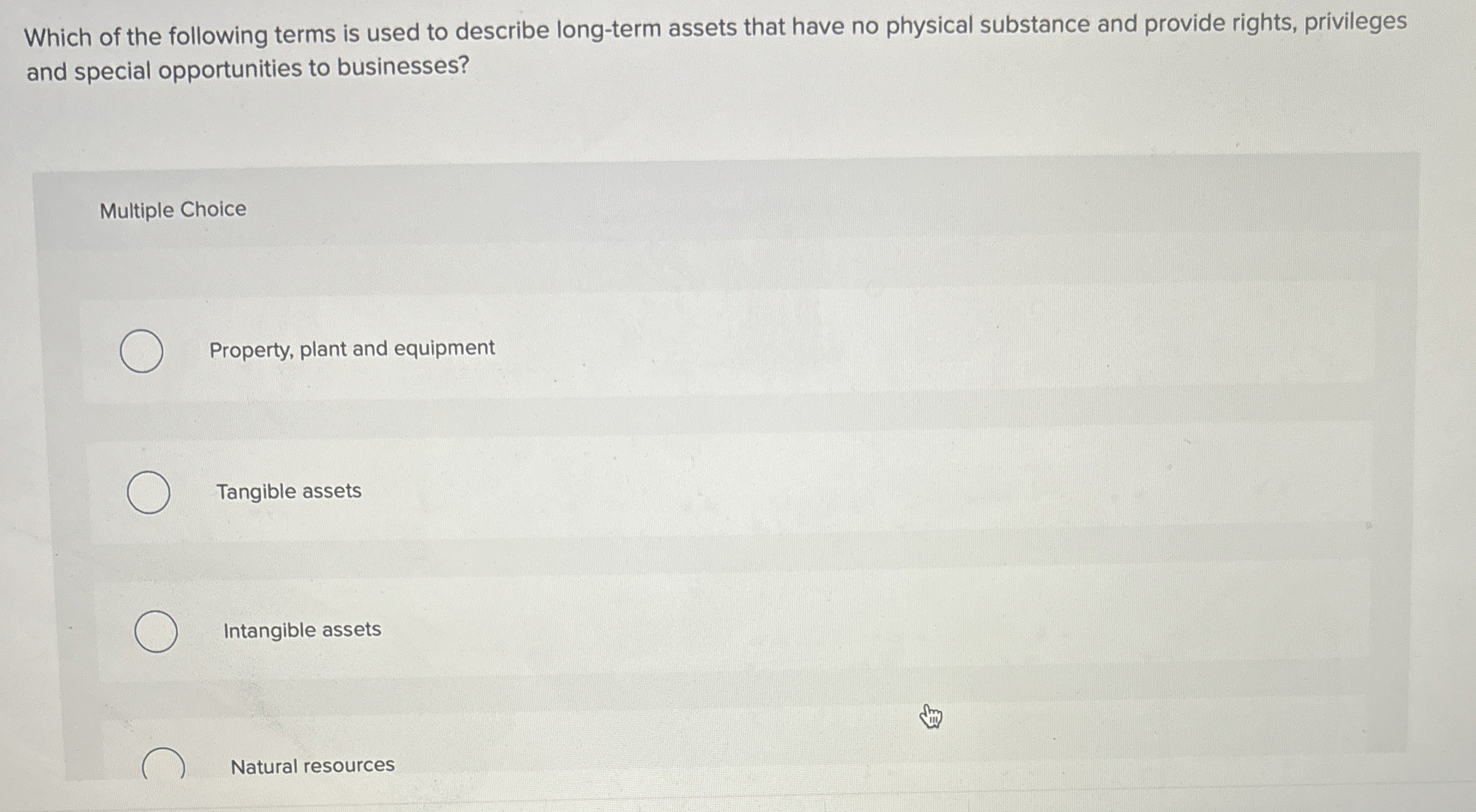 Solved Which of the following terms is used to describe | Chegg.com