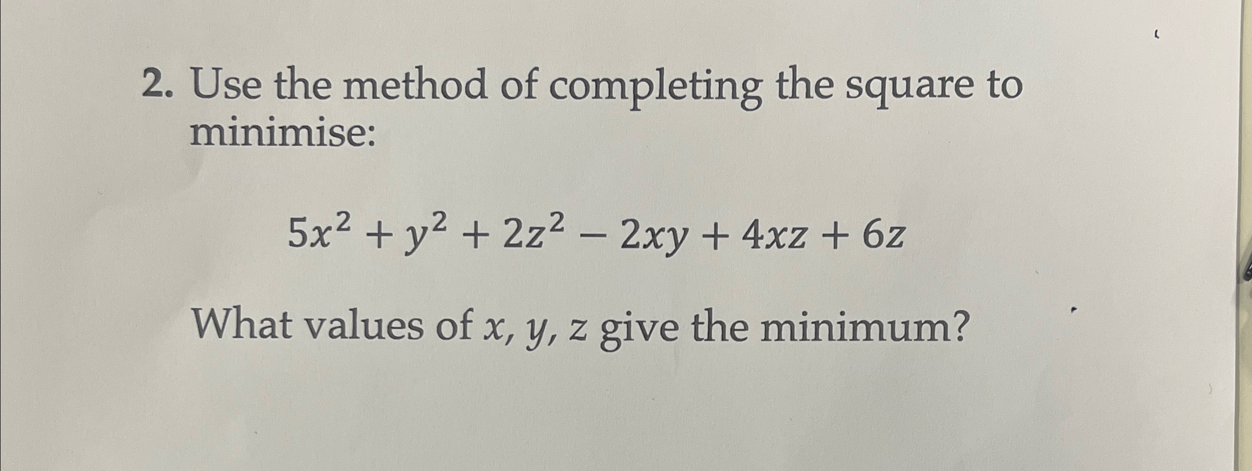 Solved Use the method of completing the square to | Chegg.com