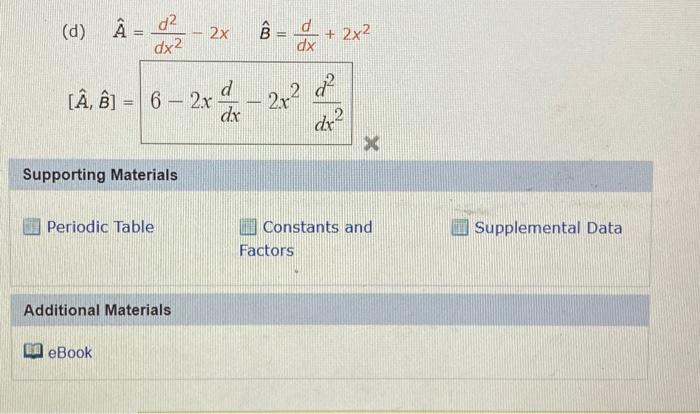 Solved Evaluate the commutator [, ], where and are given | Chegg.com