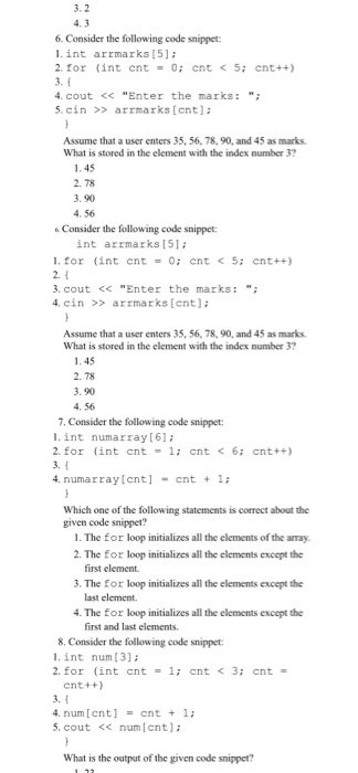 Solved 3. No output because of compilation error 4. No | Chegg.com