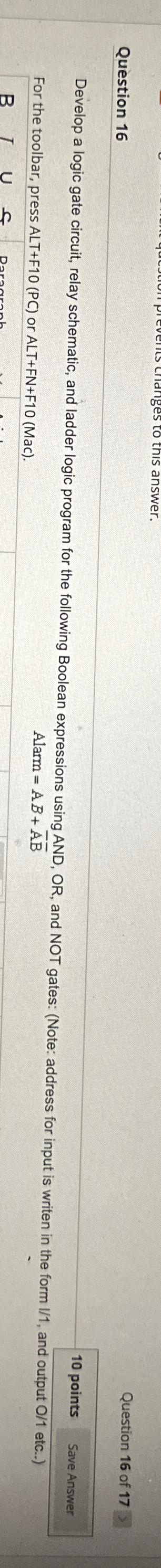 Solved Question 16Question 16 ﻿of 1710 ﻿pointsDevelop a | Chegg.com