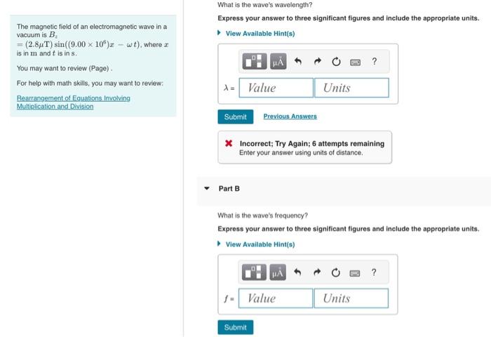 Solved What is the wave's wavelength? Express your answer to | Chegg.com