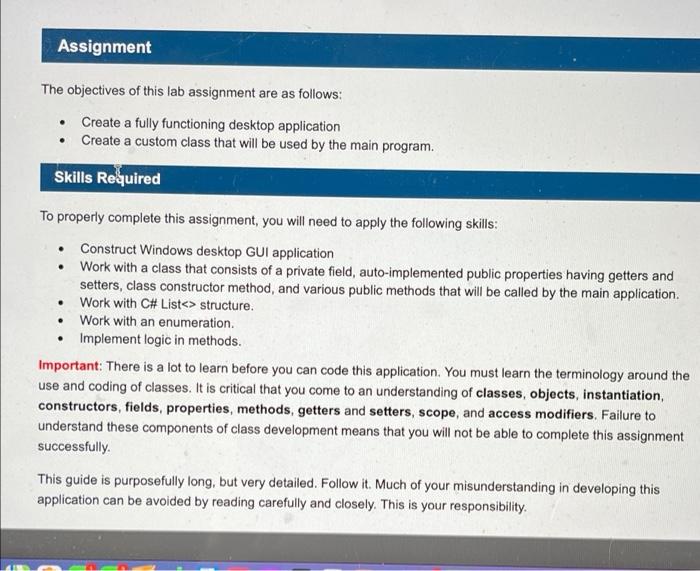 Solved c# programming assignment. I know how to make the | Chegg.com
