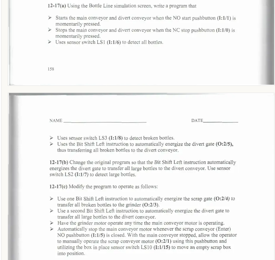 Solved 12-17(a) ﻿Using the Bottle Line simulation screen, | Chegg.com