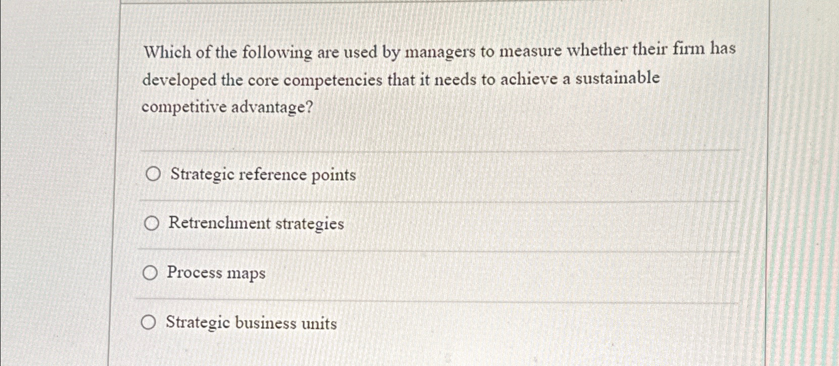 Solved Which of the following are used by managers to | Chegg.com