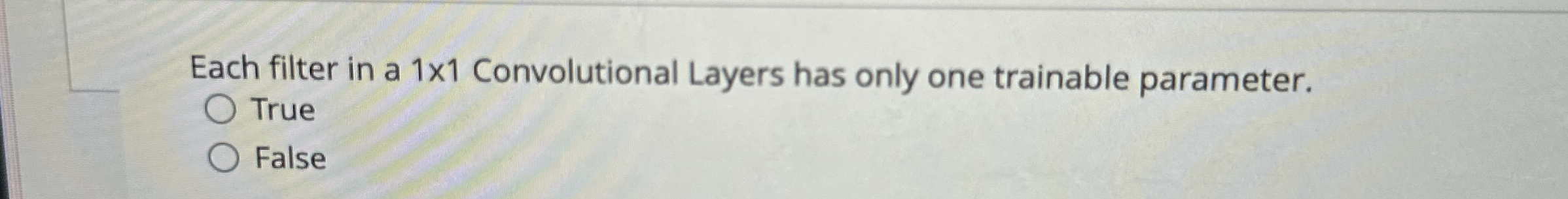 Solved Each filter in a 1\times 1 ﻿Convolutional Layers has | Chegg.com