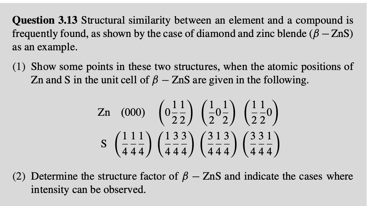Solved Question 3.13 ﻿Structural similarity between an | Chegg.com