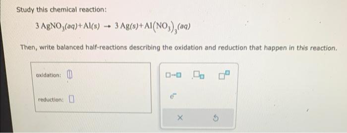 Solved Study this chemical reaction: | Chegg.com
