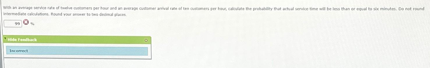 Solved intermediate calculations. Round your answer to two | Chegg.com