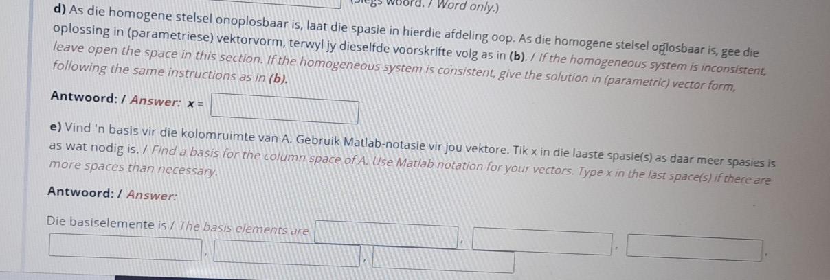 Die aangevulde matriks / The augmented matrix [ALL] 1 | Chegg.com