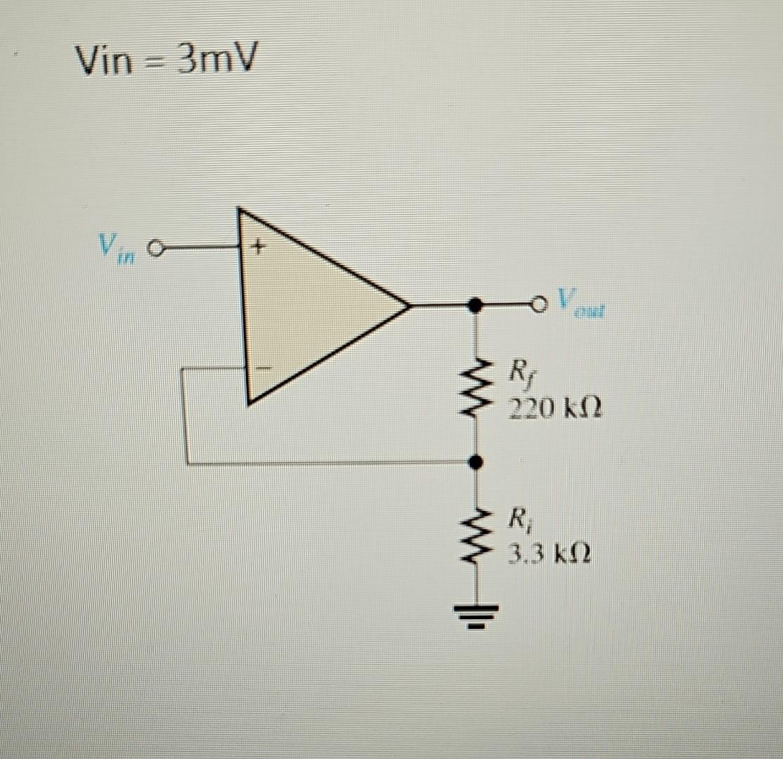 Solved Vin=3mV | Chegg.com