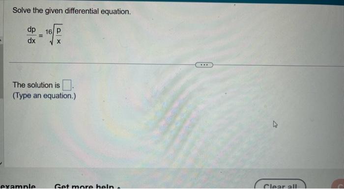 Solved Find the particular solution of the given | Chegg.com
