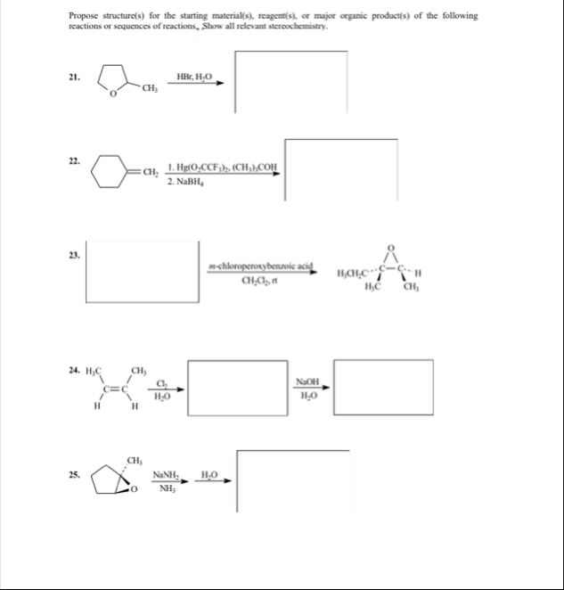 Solved Propose structure(s) ﻿for the starting material(s), | Chegg.com