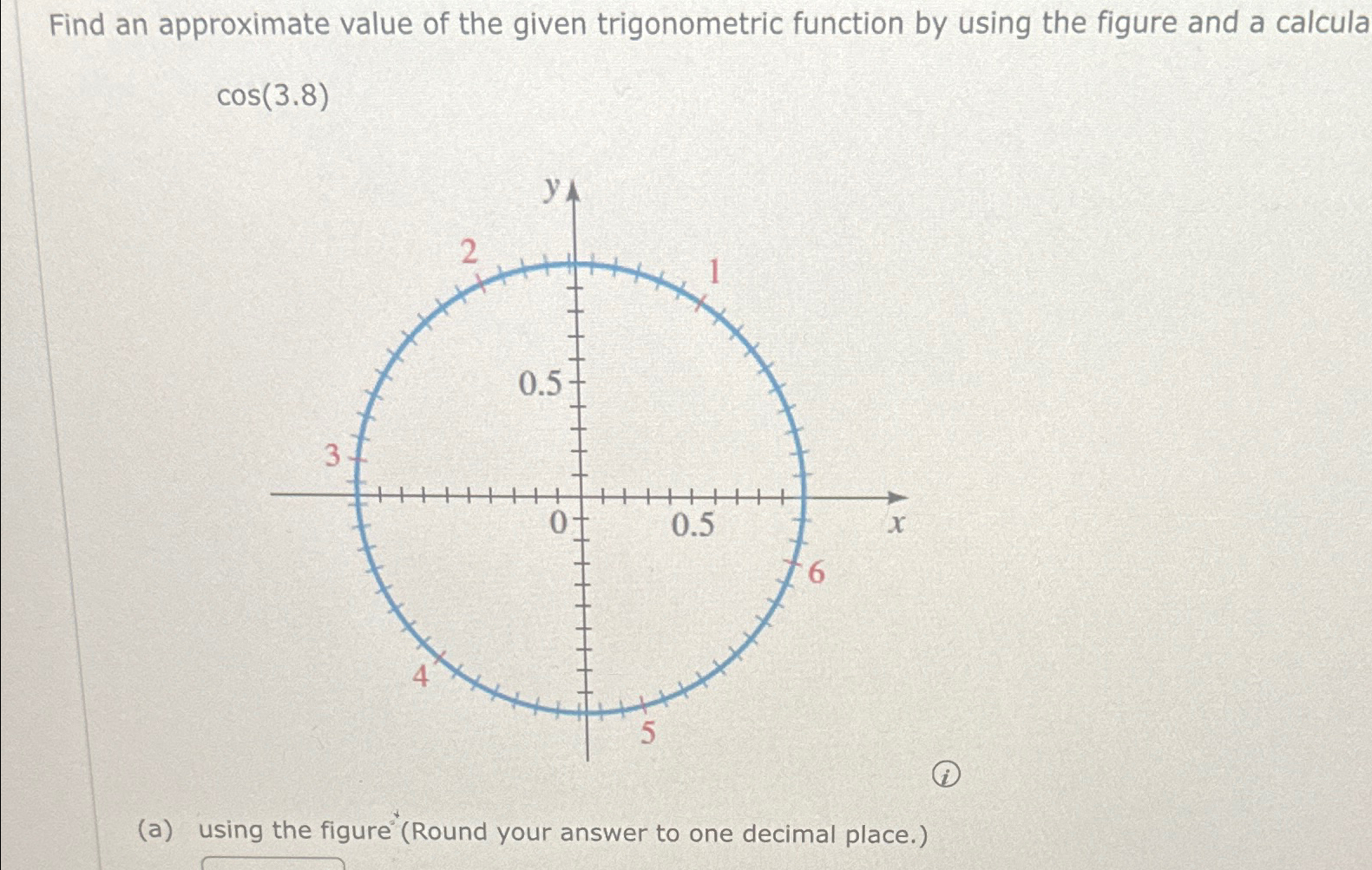 Solved Find an approximate value of the given trigonometric | Chegg.com
