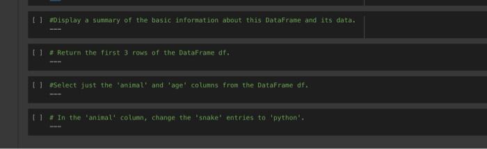 Solved In this exercise, you will practice essential Pandas | Chegg.com