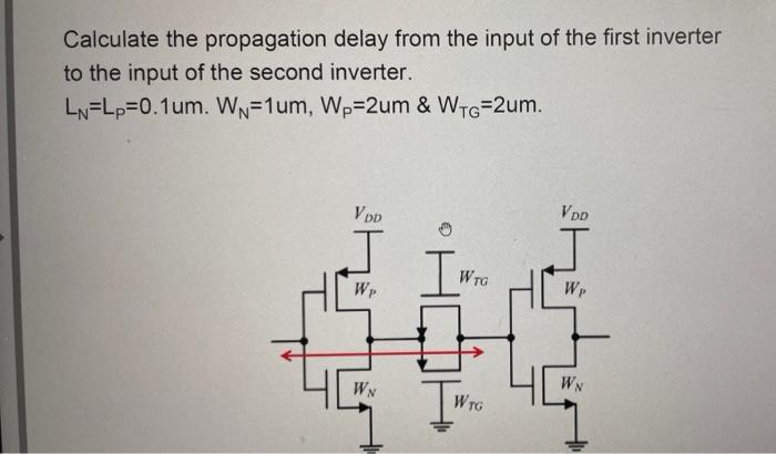 Solved Calculate the propagation delay from the input of the | Chegg.com