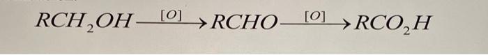 Solved R,CHOH — [0] →RCOR Alcohol secundario cetonas RCH | Chegg.com
